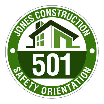 Safety Orientation Numbered Hard Hat Sticker - 1.25 inch Circle ...
