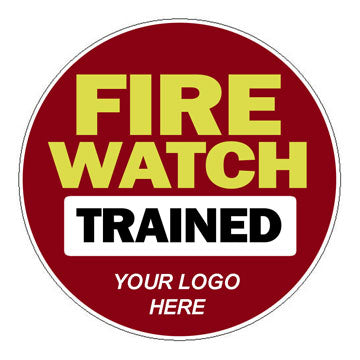 Custom Fire Watch Trained Hard Hat Sticker - 2 inch Circle ...