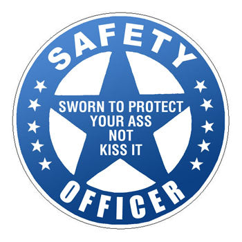 Safety Officer Hard Hat Sticker 1 - 2 inch Circle – Construction Sticker
