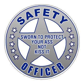 Safety Officer Hard Hat Sticker 2 - 2 inch Circle – Construction Sticker