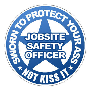 Safety Officer Hard Hat Sticker 3 - 2 inch Circle – Construction Sticker